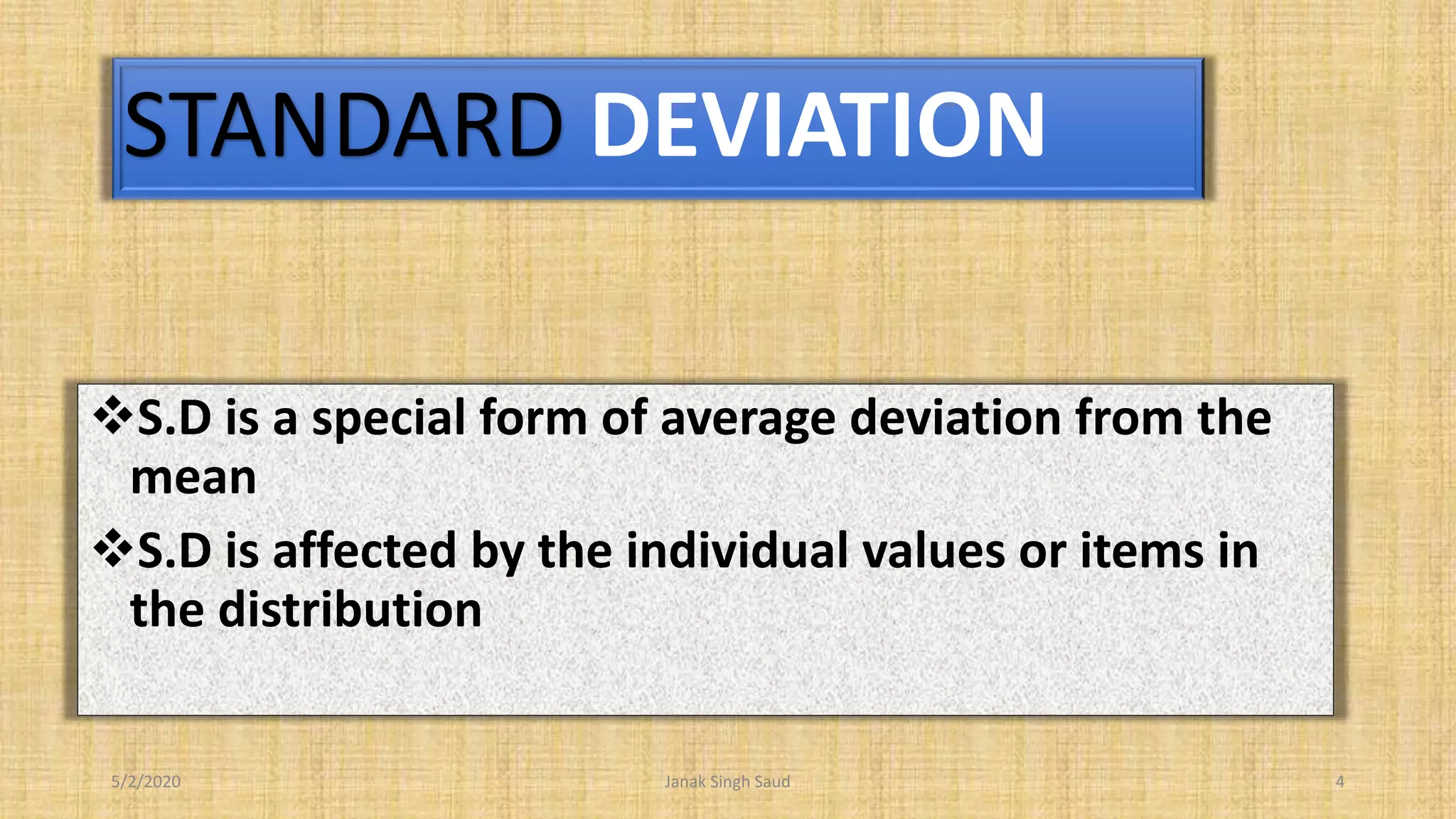 Standard Deviation Grouped Data Continuous Data Ppsx Physics Science