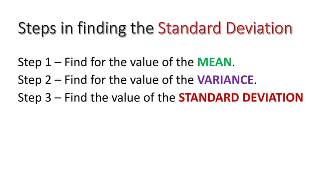 Standard Deviation Output For Statisticsppsx 4059