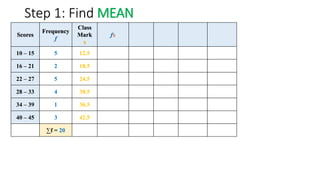 Standard Deviation - output for STATISTICS.ppsx