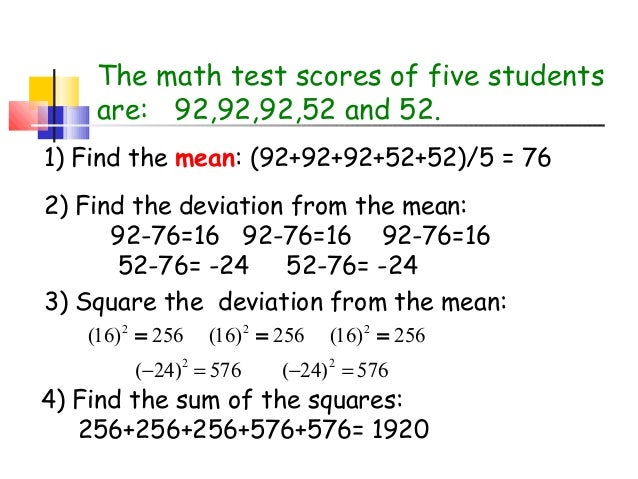 Standard deviation (3)