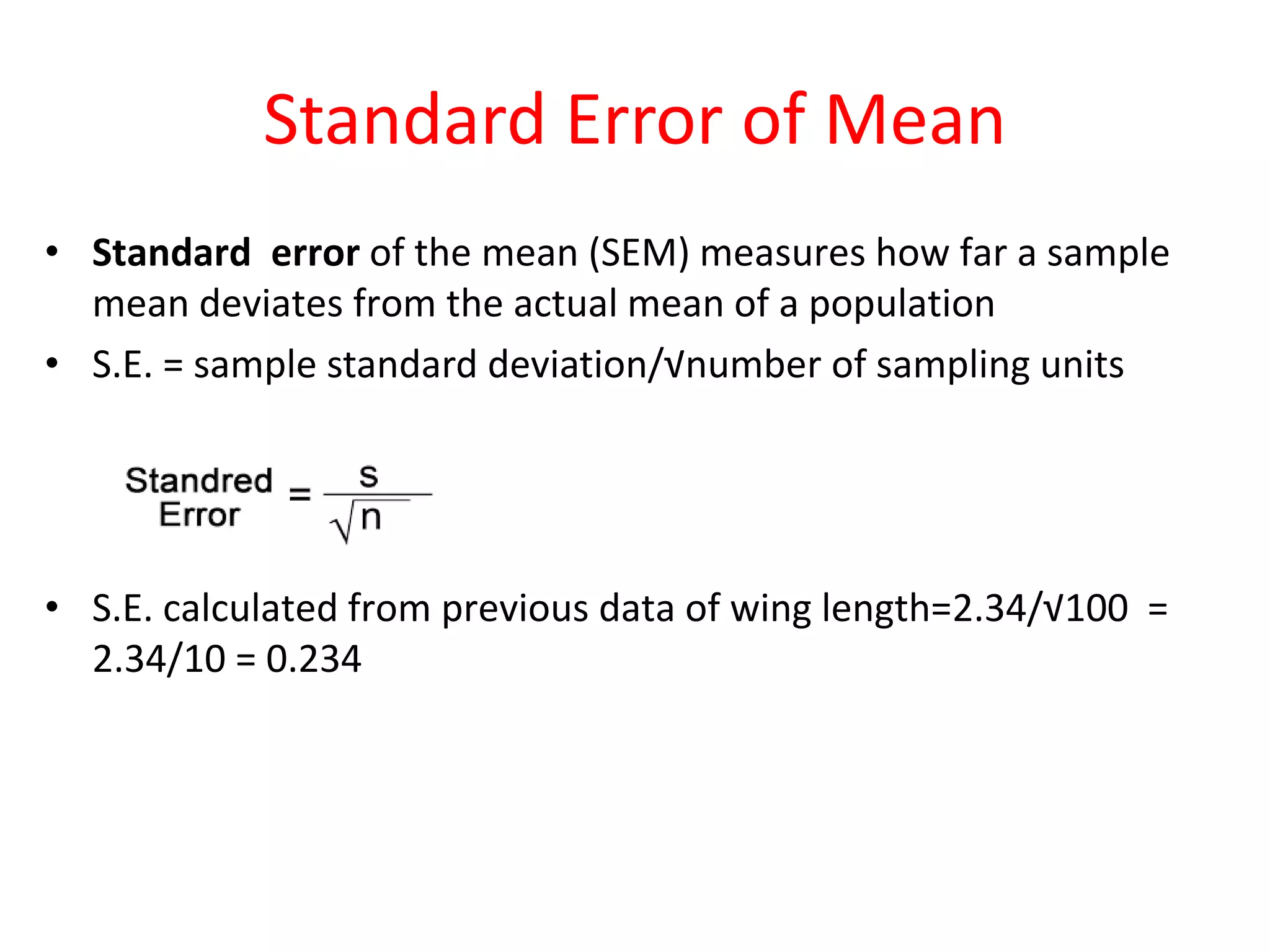 Standard deviation and standard error | PDF