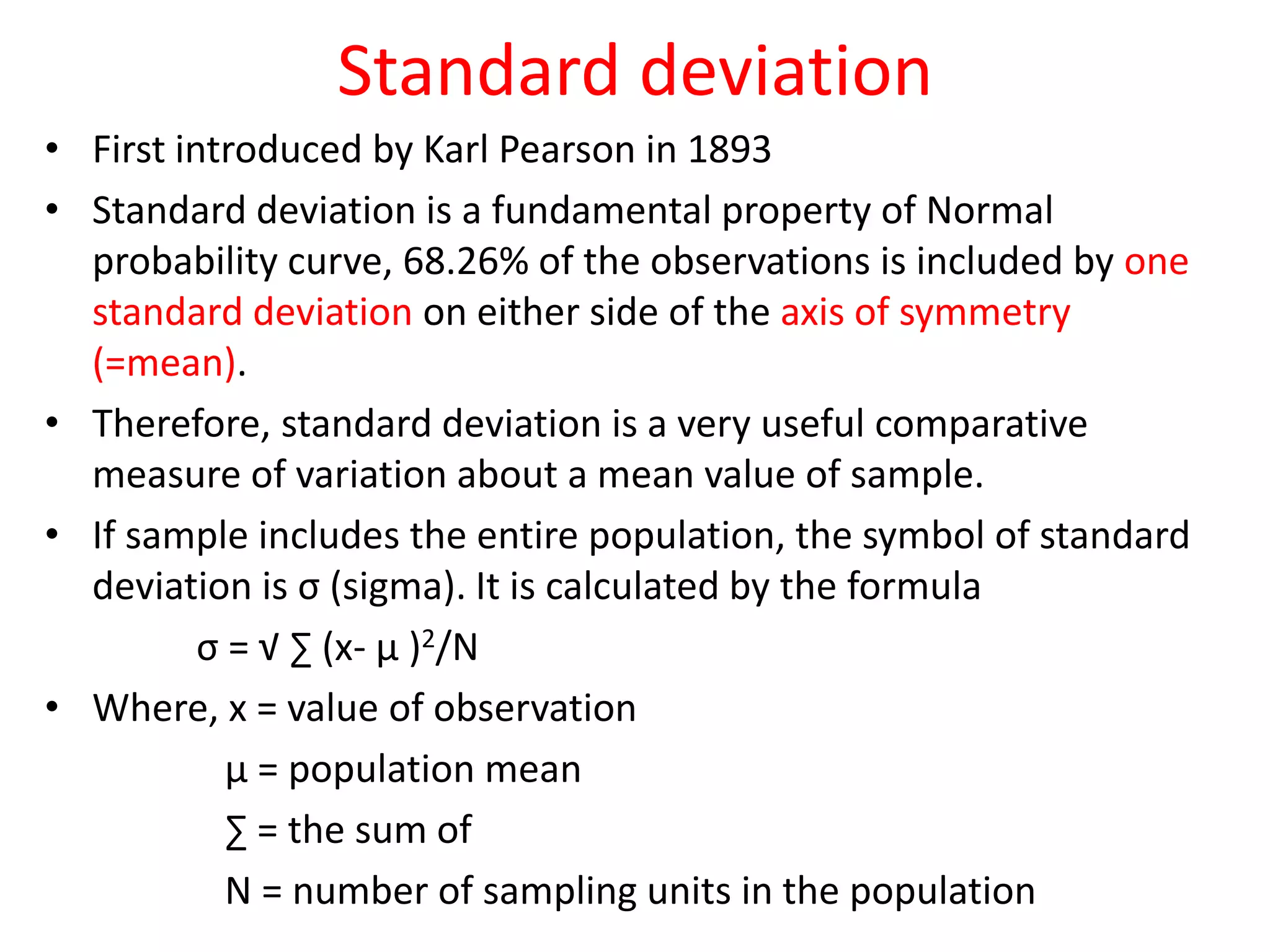 Standard deviation and standard error | PDF