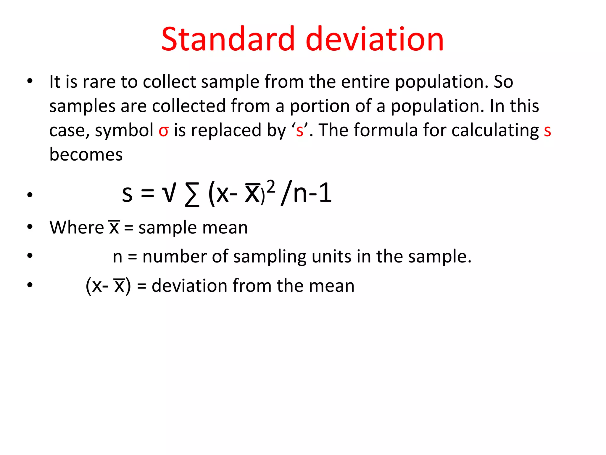 Standard deviation and standard error | PDF