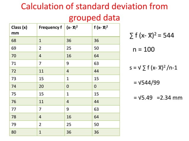 Standard deviation and standard error | PDF