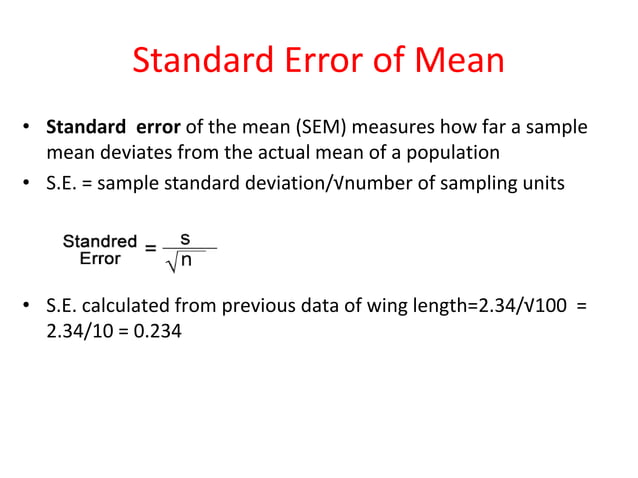 Standard deviation and standard error | PDF