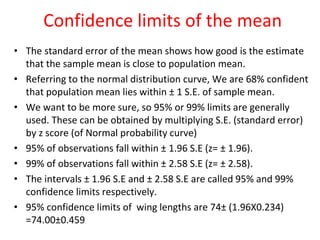Standard deviation and standard error | PDF