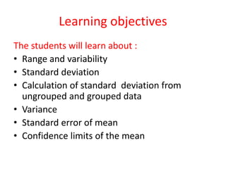 Standard deviation and standard error | PDF