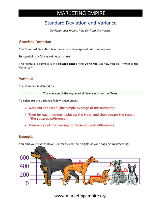 Standard Deviation Calculation Process 2 | PDF