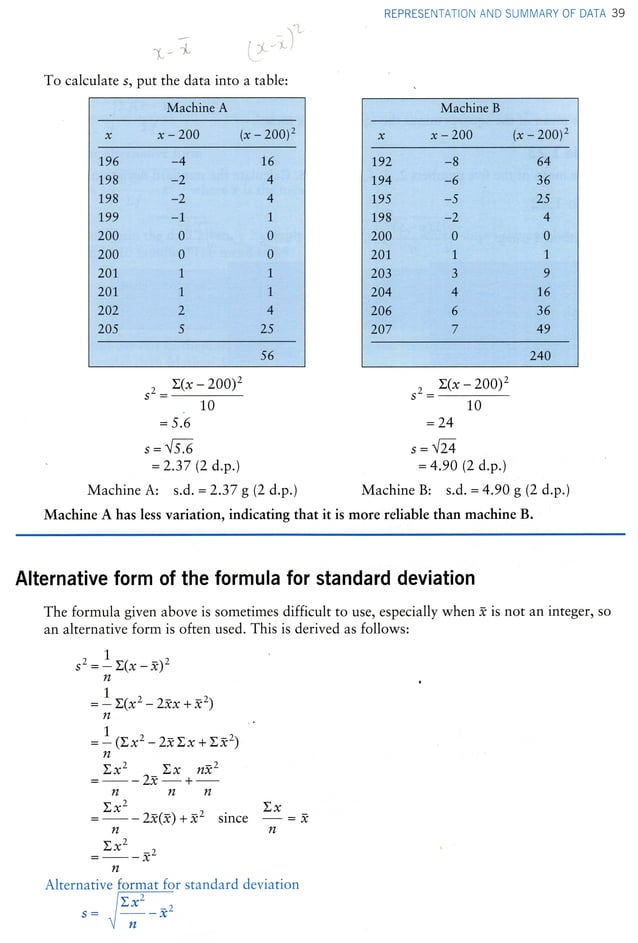 Standard Deviation And Variance Pdf