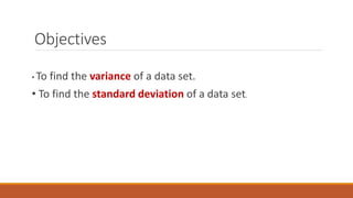 Standard deviation and variation | PPTX