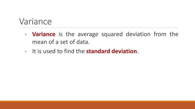 Standard deviation and variation | PPTX