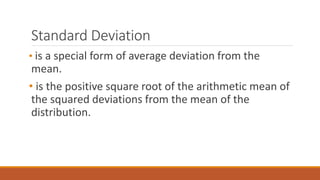 Standard deviation and variation | PPTX