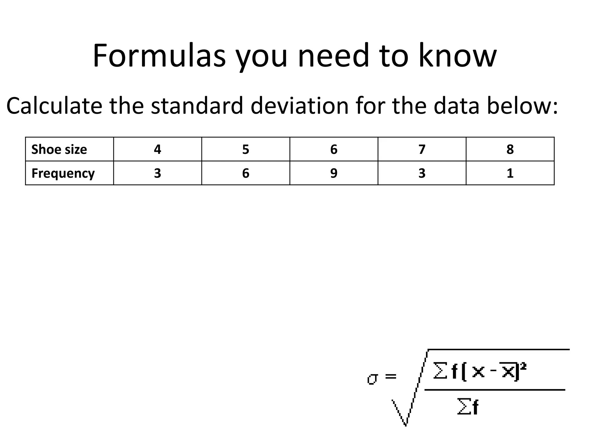 Standard deviation lesson | PPTX