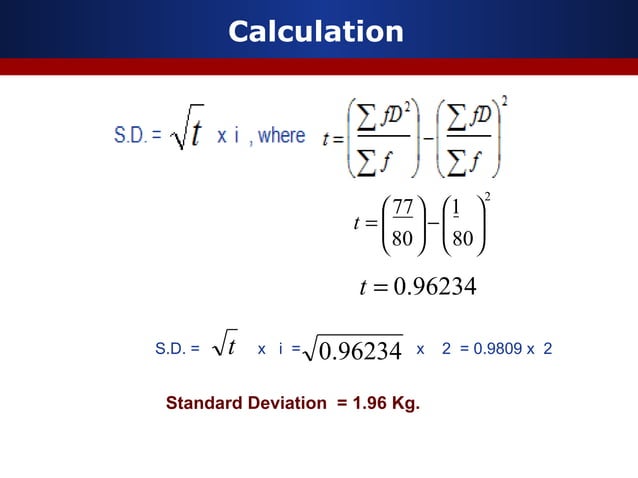 Standard deviation quartile deviation | PPT