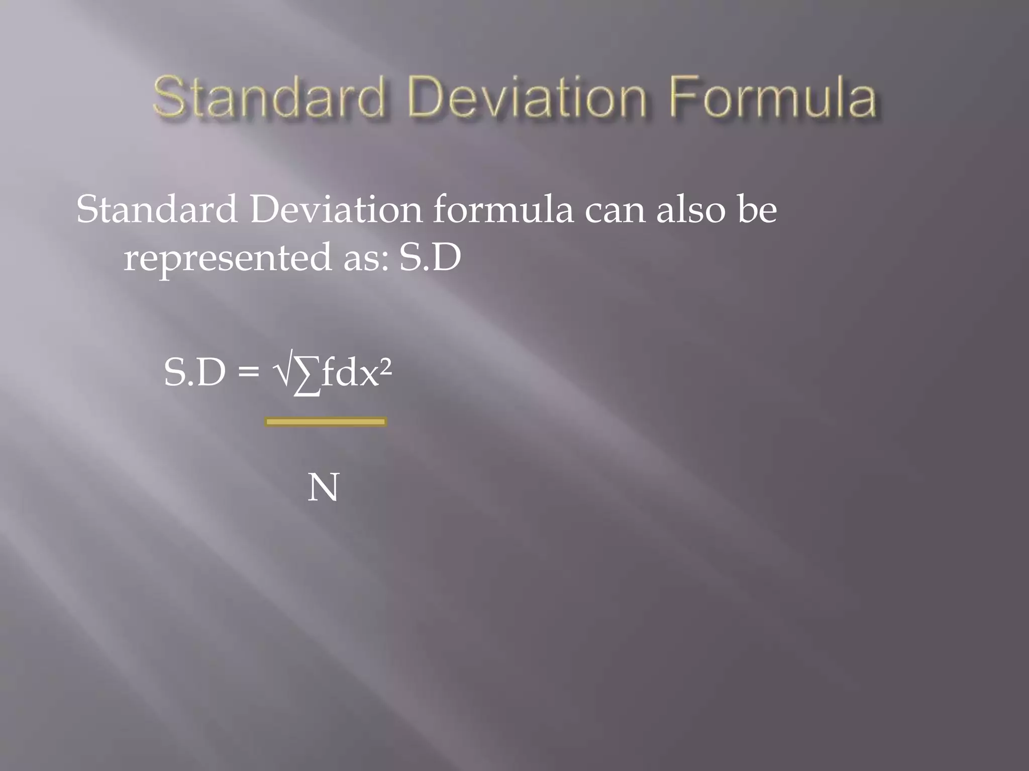 Standard deviation & variance | PPTX