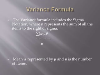 Standard deviation & variance | PPT