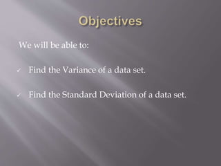 Standard deviation & variance | PPT