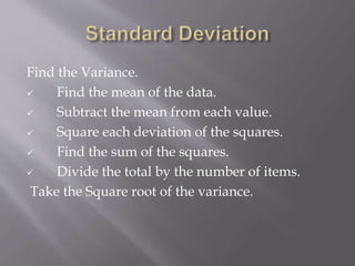 Standard deviation & variance | PPT
