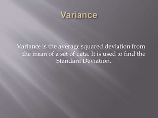 Standard deviation & variance | PPT