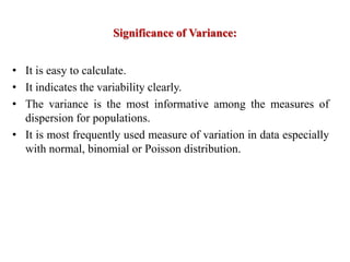 Biostatistics Standard deviation and variance | PPTX