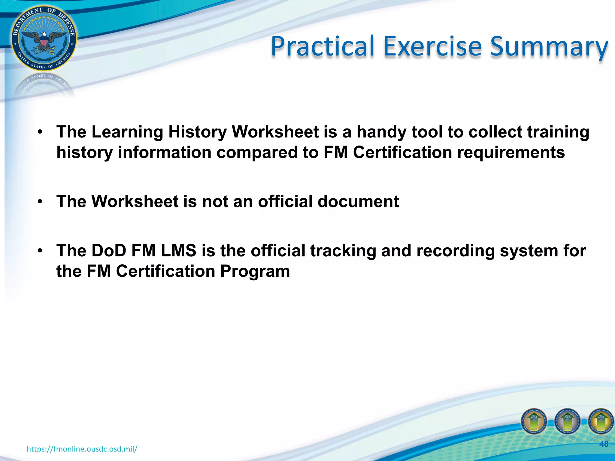 Standard do d_fm_briefing_practicalexercise_27mar_mtvernon1 | PPT