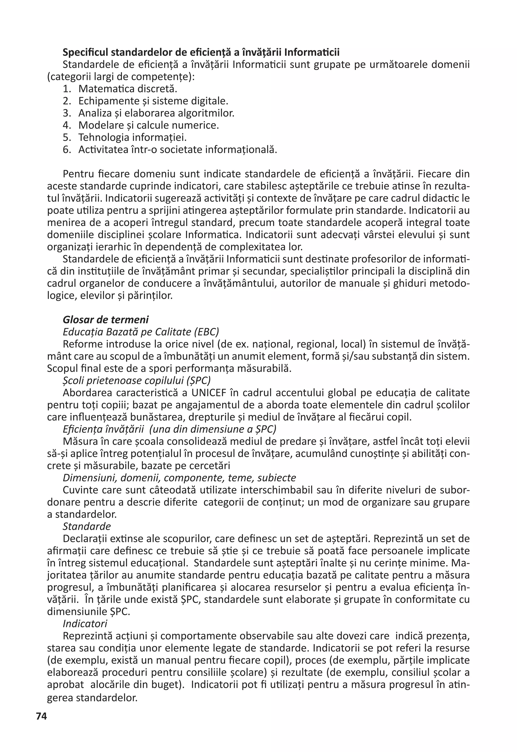 Standarde de eficienta la informatica | PDF