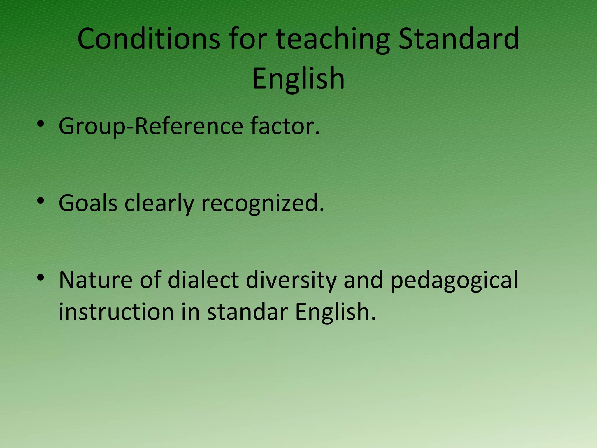 Standard english | PPT