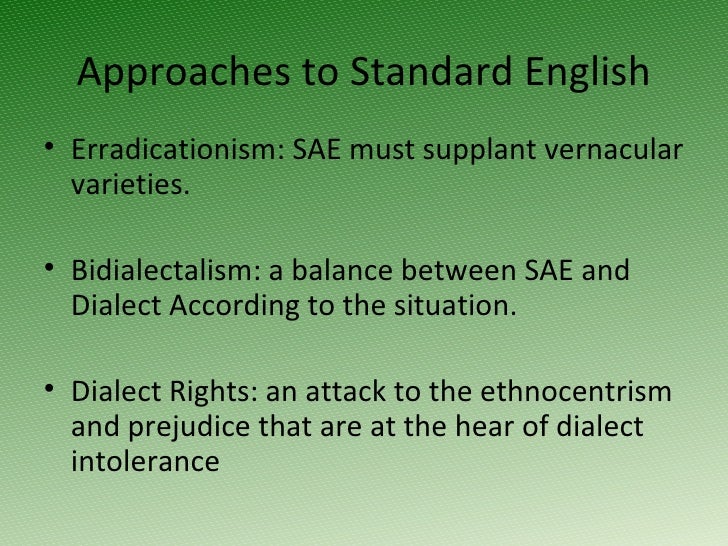 Standard English standard-english