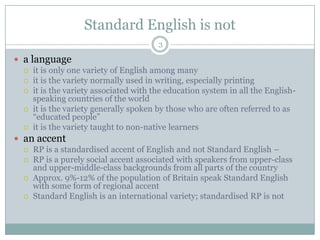 Standard english debate | PPT