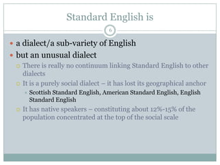 Standard english debate | PPT