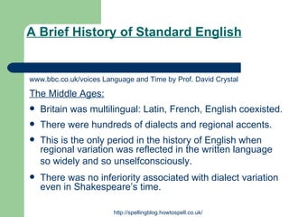 Standard English Dialect | PPT | Education