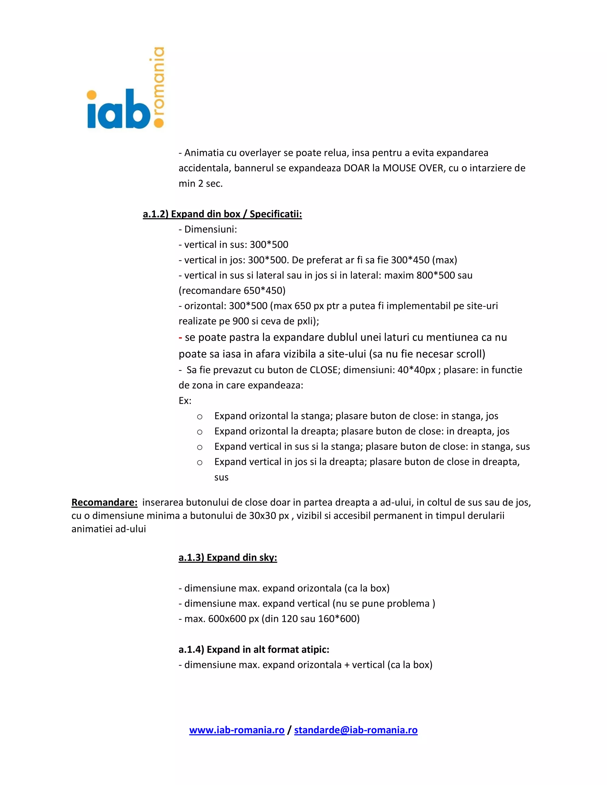 Standarde IAB Romania Display | PDF