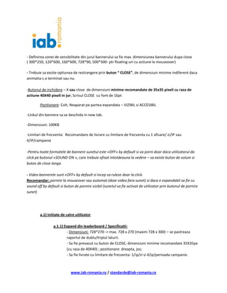 Standarde IAB Romania Display | PDF
