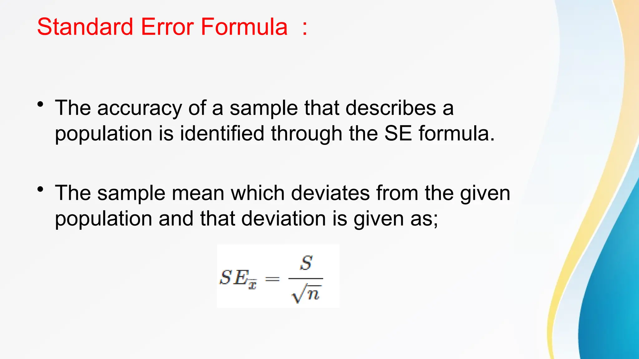 STANDARD ERROR.pptxnnsnsnskssjddjdndjjjdjd | PPT