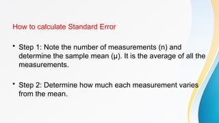 STANDARD ERROR.pptxnnsnsnskssjddjdndjjjdjd | PPT