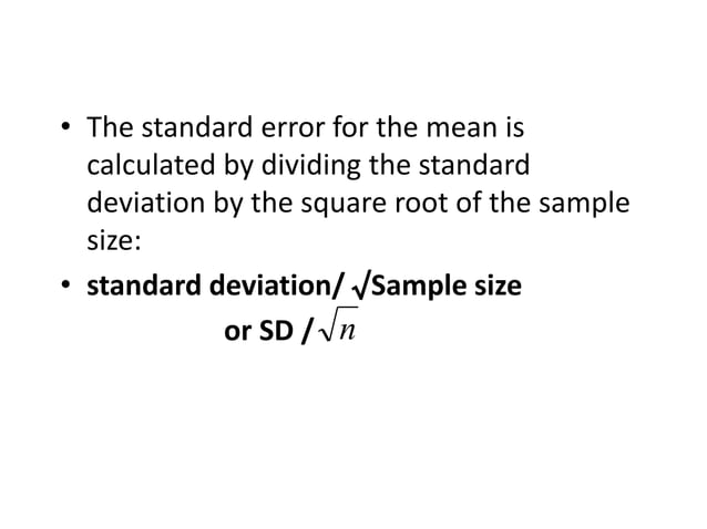 Standard Error & Confidence Intervals.pptx | Physics | Science