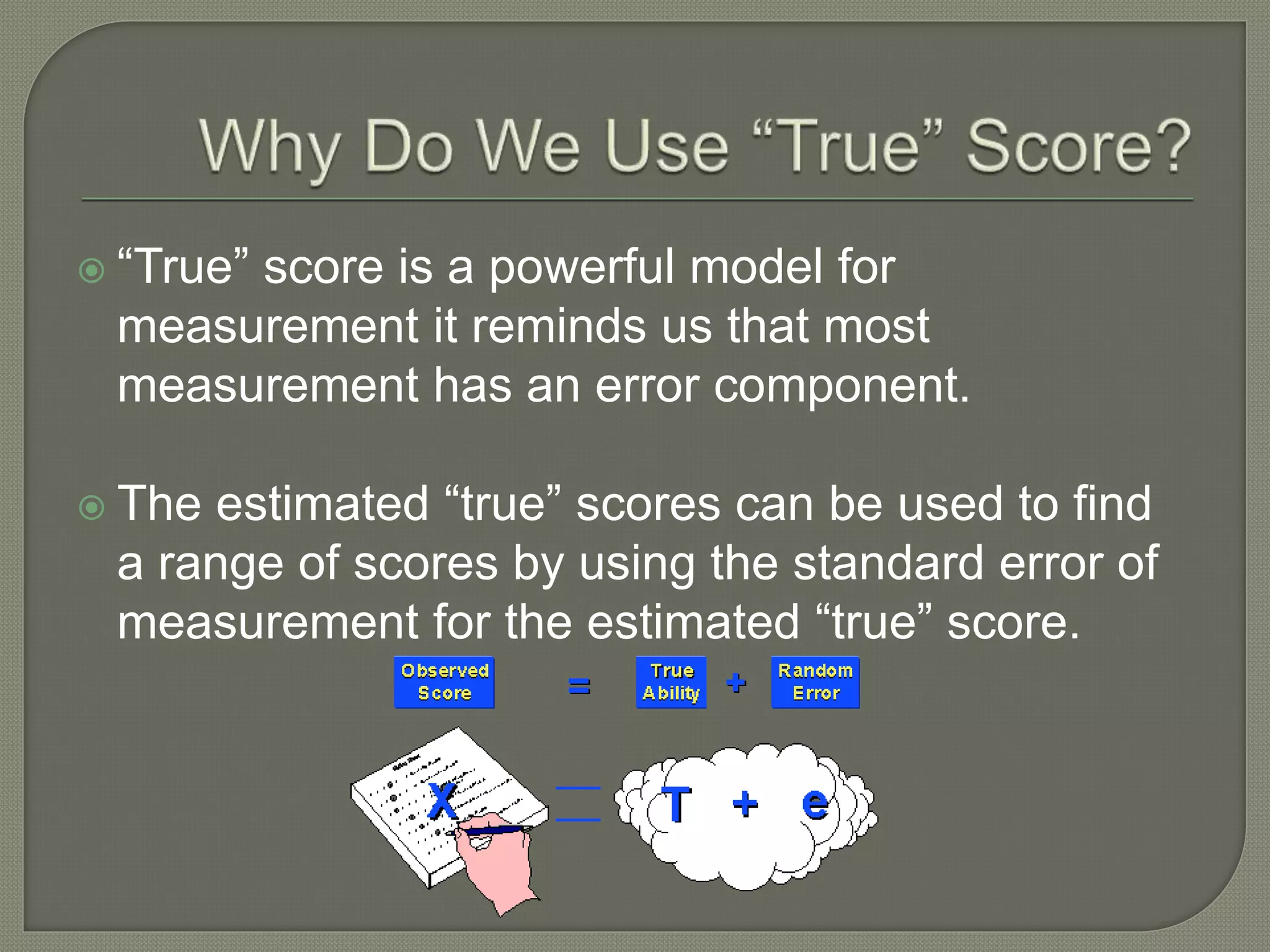 Standard error of measurement | PPTX