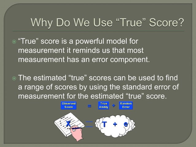 Standard error of measurement | PPT