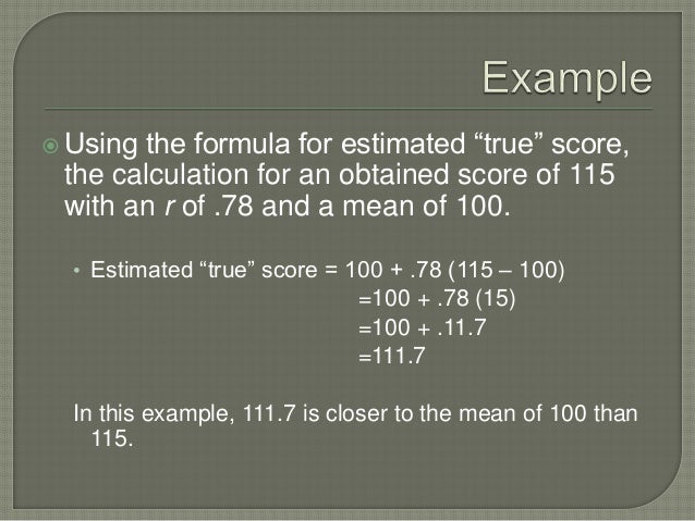 Standard error of measurement