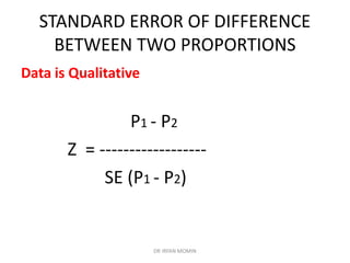 Standard Error Formula Two Samples