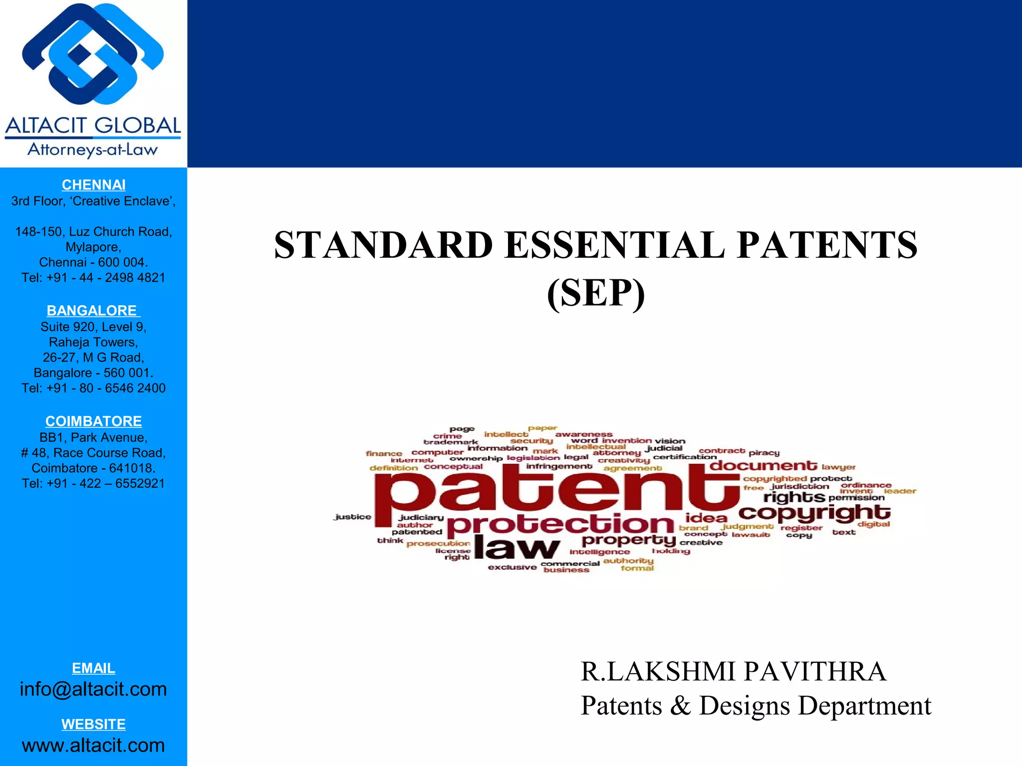 Standard essential patent | PPT