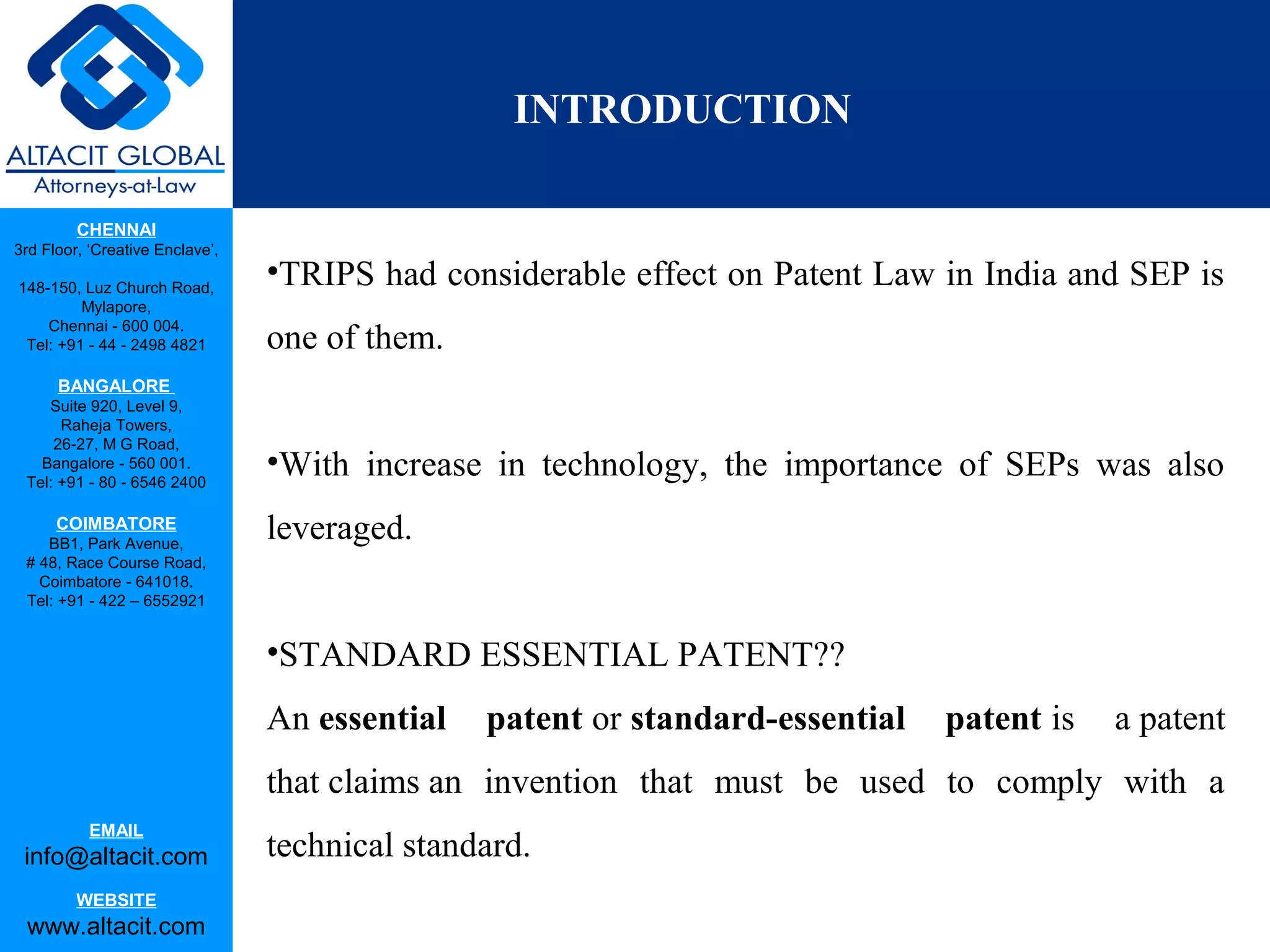 Standard essential patent | PPT