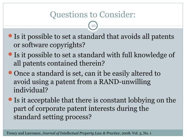 Standard essential patents | PPT