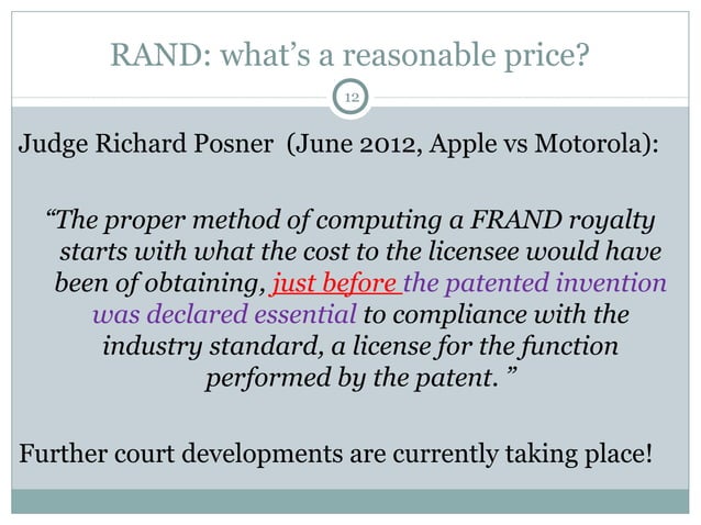 Standard essential patents | PPT