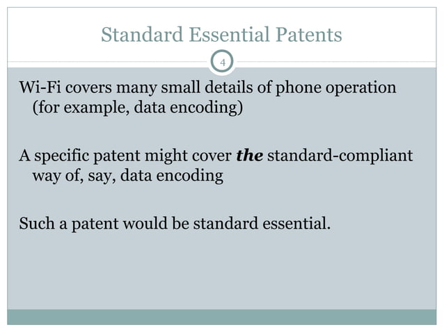 Standard essential patents | PPT