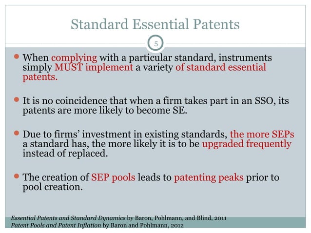 Standard essential patents | PPT