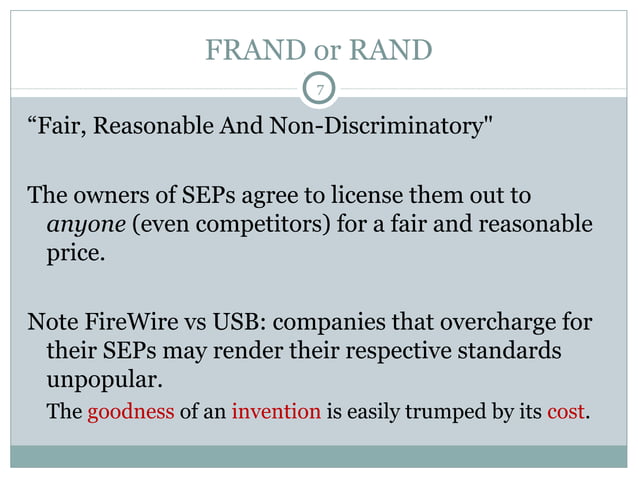 Standard essential patents | PPT