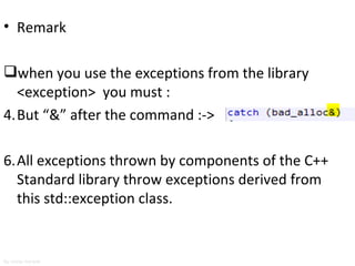 Standard exceptions | PPT