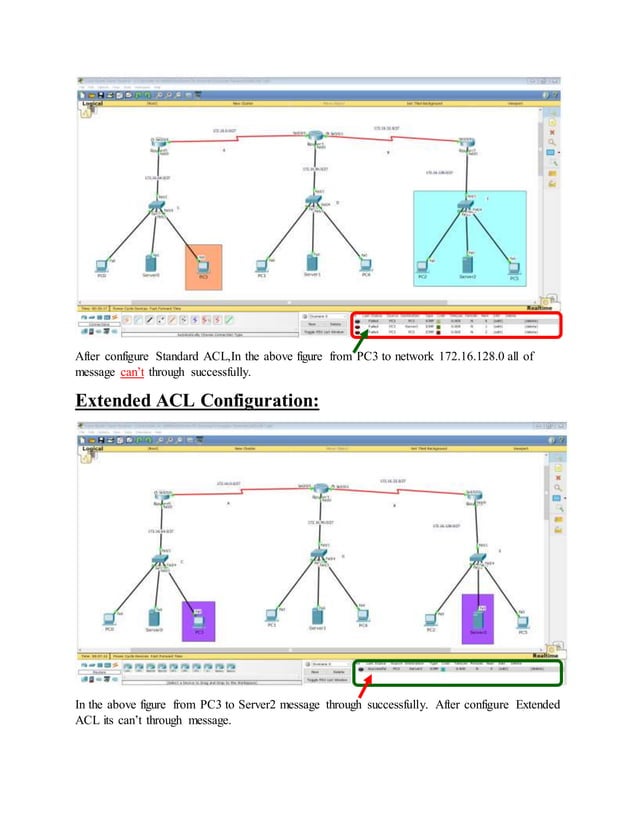 Standard And Extended Acl Configuration Docx