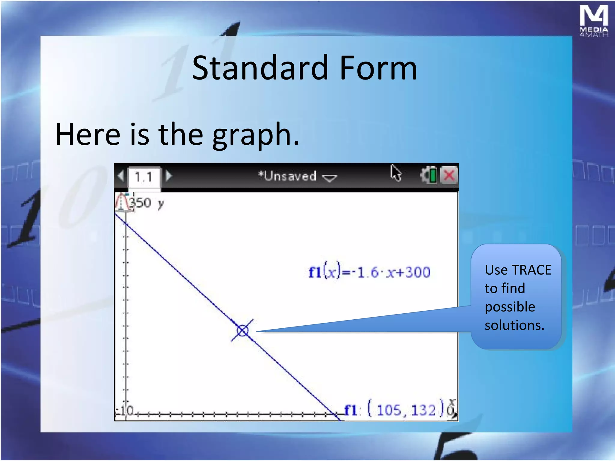 Brief Review: Linear Equations in Standard Form | PPT